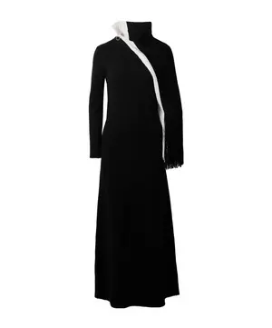 Proenza Schouler Knit Dress With Gemstone Brooch Detail