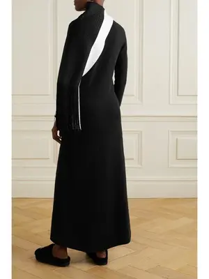 Proenza Schouler Knit Dress With Gemstone Brooch Detail