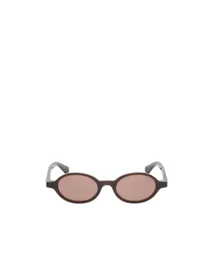 Bottega Veneta Oval Frame Sunglasses - Pink