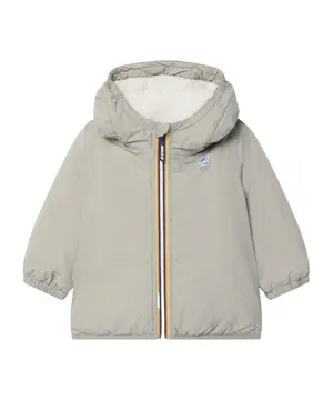 K-WAY Kids Winter Jacket With Faux Fur Lining - Nude