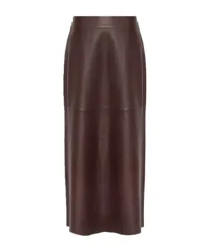 SAMSOE SAMSOE Sapia Paneled Leather Skirt
