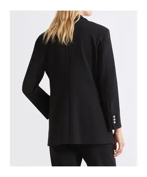 Marella Single-breasted Blazer In Stretch Jersey - Black