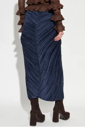 Cult Gaia Pleated Skirt With Slit Detail