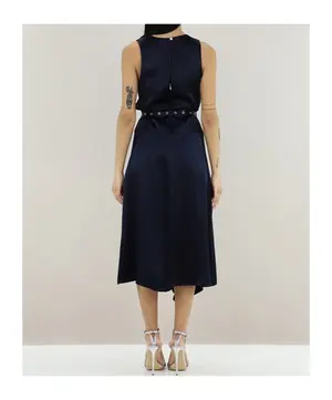 Liu Jo Belted Asymmetric Midi Dress