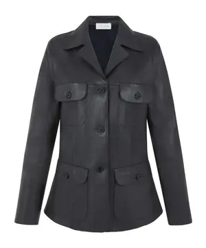 P.a.r.o.s.h Leather Button-front Jacket