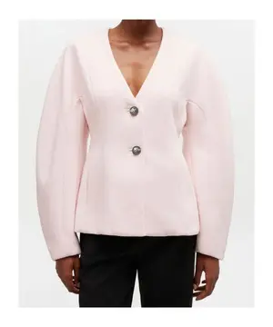 GANNI V-neck Button-front Jacket