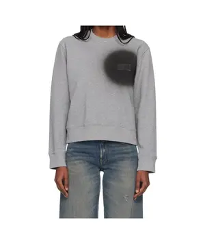 MAISON MARGIELA Spray Print Crewneck Sweatshirt - Grey