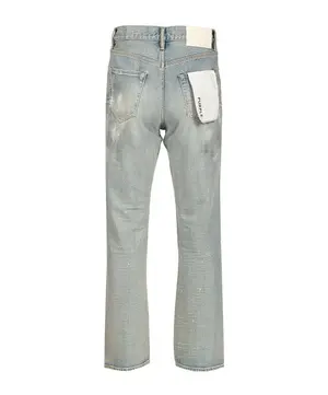 PURPLE BRAND P011 Slash Paint Jeans - Gray