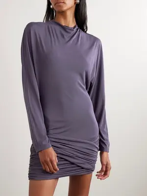 Christopher Esber Luna Draped Jersey Mini Dress