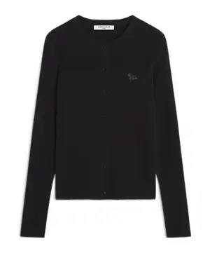 Maison Kitsuné Baby Fox Pleat Rib Cardigan