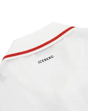 Iceberg Printed Pattern Polo Shirt - White