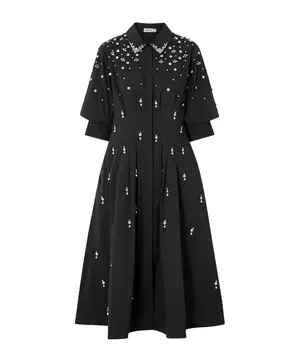Simkhai Embellished Midi Shirt Dress