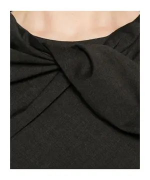 Alberta Ferretti Round Neck Dress