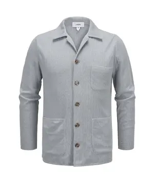 LARDINI Long-sleeve Jacket With Turn-down Collar - Gray