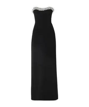 Simkhai Riona Embellished Bustier Gown - Black