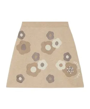 Kenzo Hana Dots Embroidered Mini Skirt - Nude