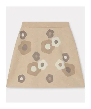 Kenzo Hana Dots Embroidered Mini Skirt - Nude