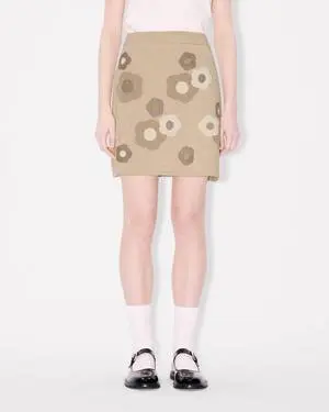 Kenzo Hana Dots Embroidered Mini Skirt - Nude