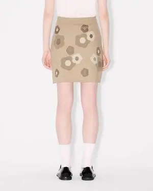 Kenzo Hana Dots Embroidered Mini Skirt - Nude