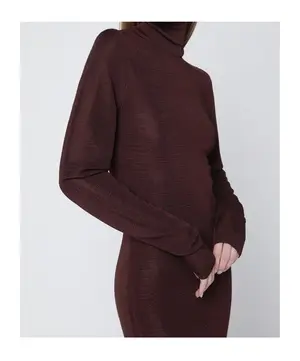 ENTIRE STUDIOS Long Sleeve Turtleneck Maxi Dress