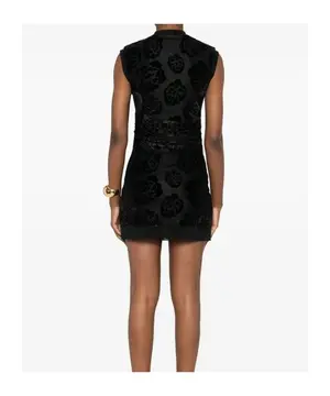 SIR. Vittoria Ruched Devoré-velvet Mini Dress