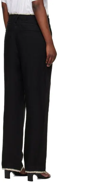 POST ARCHIVE FACTION (PAF) Lace-up Linen Trousers