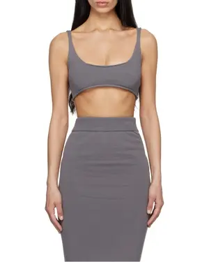 ENTIRE STUDIOS Raw Knit Cropped Top