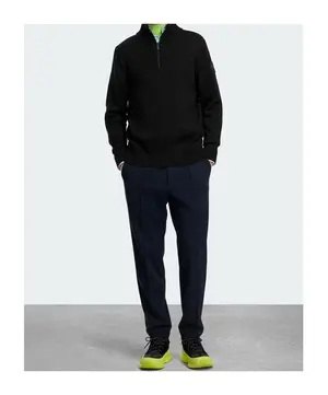 Canada Goose Rosseau 1/4 Zip Merino Wool Sweater - Black