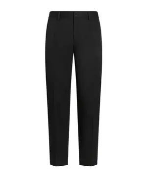 Dolce & Gabbana Tailored Pants With Pressed Crease - Black