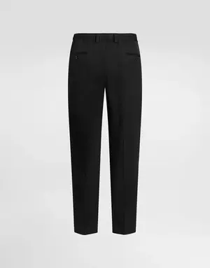 Dolce & Gabbana Tailored Pants With Pressed Crease - Black