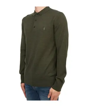 ALLSAINTS Long-sleeved Polo Shirt