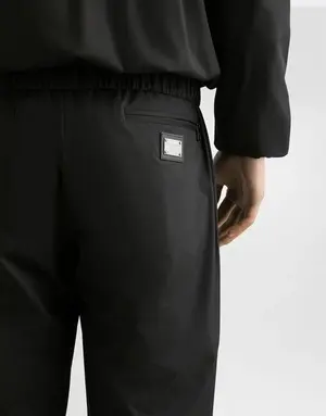 Dolce & Gabbana Logo Plaque Jogging Pants - Black