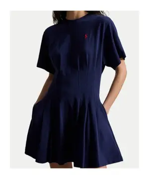 Polo Ralph Lauren Embroidered Logo T-shirt Dress