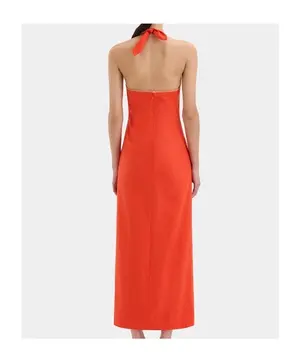 SIR. V-neck Halterneck Maxi Dress With Tie-up Back