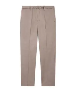 Emporio Armani Logo Plaque Tapered Stretch Trousers - Grey