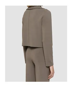 JOSEPH Milano Cropped Stretch-knit Jacket - Gray