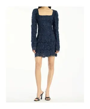 ROTATE BY BIRGER CHRISTENSEN Lace Embellished Mini Dress