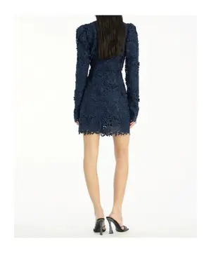 ROTATE BY BIRGER CHRISTENSEN Lace Embellished Mini Dress