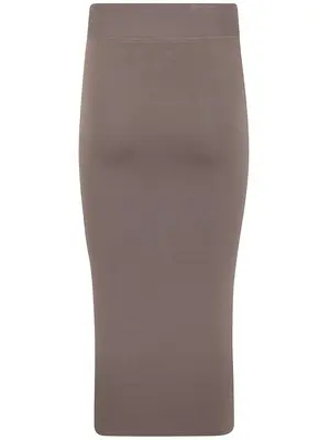 ENTIRE STUDIOS Ribbed-knit Midi Skirt - Gray