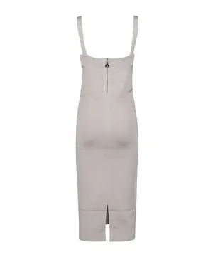 Patrizia Pepe Fitted Jacquard Knit Midi Dress