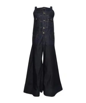 Sacai Denim Wide-leg Jumpsuit - Indigo