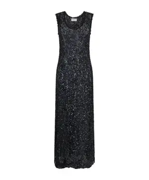 P.a.r.o.s.h Embellished Sleeveless Maxi Dress