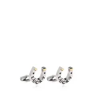 Paul Smith Horseshoe Motif Cufflinks - White