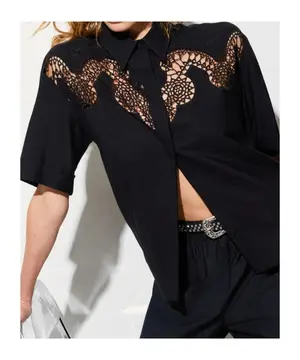 Liu Jo Embroidered Openwork Shirt