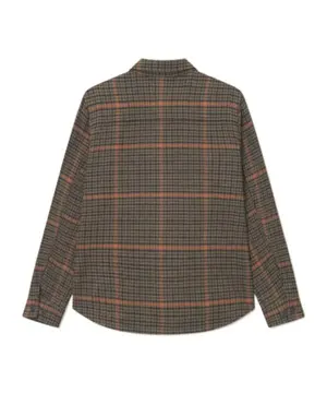 LES DEUX Kody Houndstooth Overshirt - Black