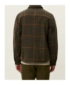 LES DEUX Kody Houndstooth Overshirt - Black