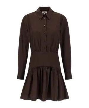 Staud Rocco Mini Dress - Brown