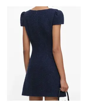 SELF-PORTRAIT Textured Boucle Mini Dress