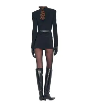 Norma Kamali Long-sleeve Zip-up Jacket - Black
