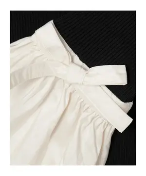 Simkhai Agathea Ribbed-knit Mini Dress With Statement Sleeves